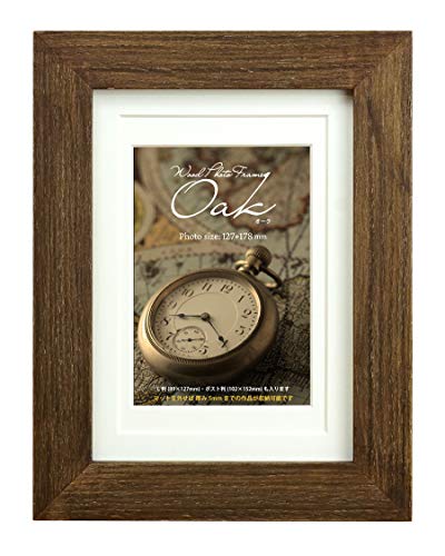 ヴィンテージブラウン/2L 2L/OAK-3S-DBR・Color:ブラウンSize:2L 2L・パッケージ個数:1・本体:木製(MDF 突板シート巻き)　面材:ガラス・外寸 :170×220×31mm　内寸:127×178mm　窓寸:11...