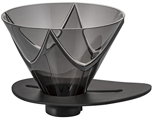 mugenブラック/1~4杯用/V60 Mugen Coffee Dripper・Color:ブラックSize:1~4杯用Style:mugen・パッケージ個数:1・サイズ:14×12×10・本体:1~2杯用・材質:本体/AS樹脂、ホルダー...