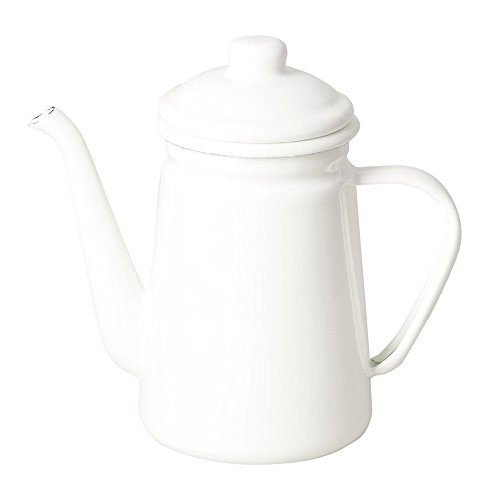 モダンホワイト/1.1 L/HB-3681・Size:1.1 L・パッケージ個数:1・サイズ:(約)幅20.5×奥行11×高さ19.5cm・素材・材質:表面加工/ほうろう、材料の種類/本体/ほうろう用鋼板(底の厚さ0.6mm)、ふた/ほうろ...