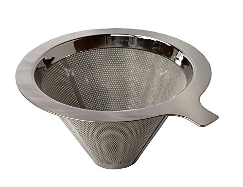 2cup/2cup用/0701-014・Size:2cup用PatternName:部品:フィルター・パッケージ個数:1・サイズ:約直径10.2×H6.2cm・重量:50g・材質:ステンレス鋼(18-8)・特長:目の細かい二重構造・特長:ペ...