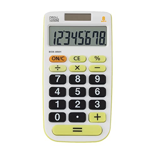 大型-/-/ECD-8501G・パッケージ個数:1・本体寸法:W72xD17xH137mm・本体重量:61g・材質:本体・キー/ABS樹脂・機能:8桁表示/大型キー/パーセントキー/2つの電池・内蔵電池:[L1131]又は[LR1130]等...