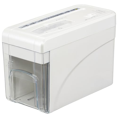 ホワイト/-/SHR-SD05C・パッケージ個数:1・【 特 長 】　 A4用紙を折らずに投入できる卓上シュレッダー　 A4コピー用紙(64g／m2)を最大2枚まで細断可能　 3×18mmのクロスカット細断　 定格時間10分　 CD／DVD...