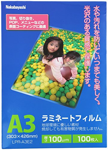 100枚入-/A3/LPR-A3E2・Size:A3Style:100枚入PatternName:単品・パッケージ個数:1・サイズ : A3・フィルムサイズ : 303×426mm・フィルム厚 : 100μm・入り数 : 100枚水や汚れを...
