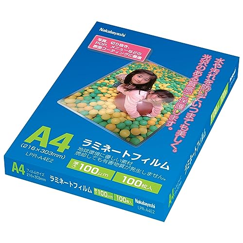 100枚入-/A4/LPR-A4E2・Style:100枚入・パッケージ個数:1・サイズ : A4・フィルムサイズ : 216×303mm・フィルム厚 : 100μm・入り数 : 100枚水や汚れを防いでいつまでも美しく。光沢のある質感で保...