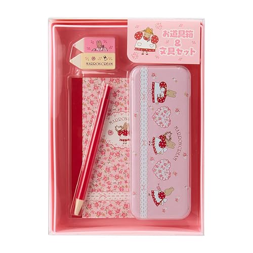 マロンクリーム/-/333352・Color:マロンクリーム・本体サイズ：お道具箱:約幅15.5×奥行22×高さ4.5cm缶ペンケース:約幅15.5×奥行6×高さ2.5cmノート風メモ:約幅10×奥行0.5×高さ14.5cm鉛筆風ボールペン...