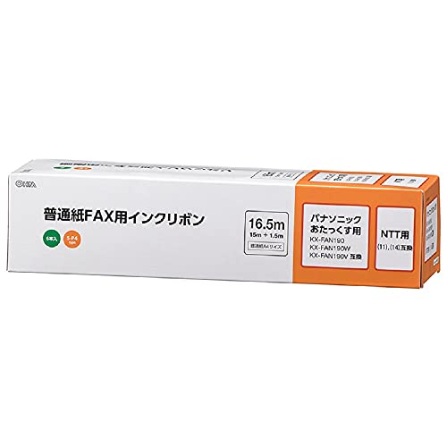 S-P4-/6本入り/OAI-FPD16H・Size:6本入りStyle:S-P4・パッケージ個数:1・A4サイズパナソニック、NTTファクシミリの交換用汎用インクリボンです