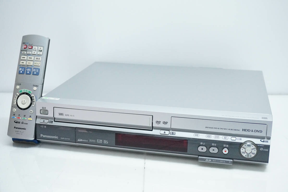 ●商品情報 ・メーカー／Panasonicパナソニック ・型番／DMR-EH73V ・年式／2006年製 ・サイズ／幅430×奥行380×高さ89mm ※詳細はメーカーHP等をご確認ください。 ●状態／【中古】 ・キズやスレ、使用感がござい...