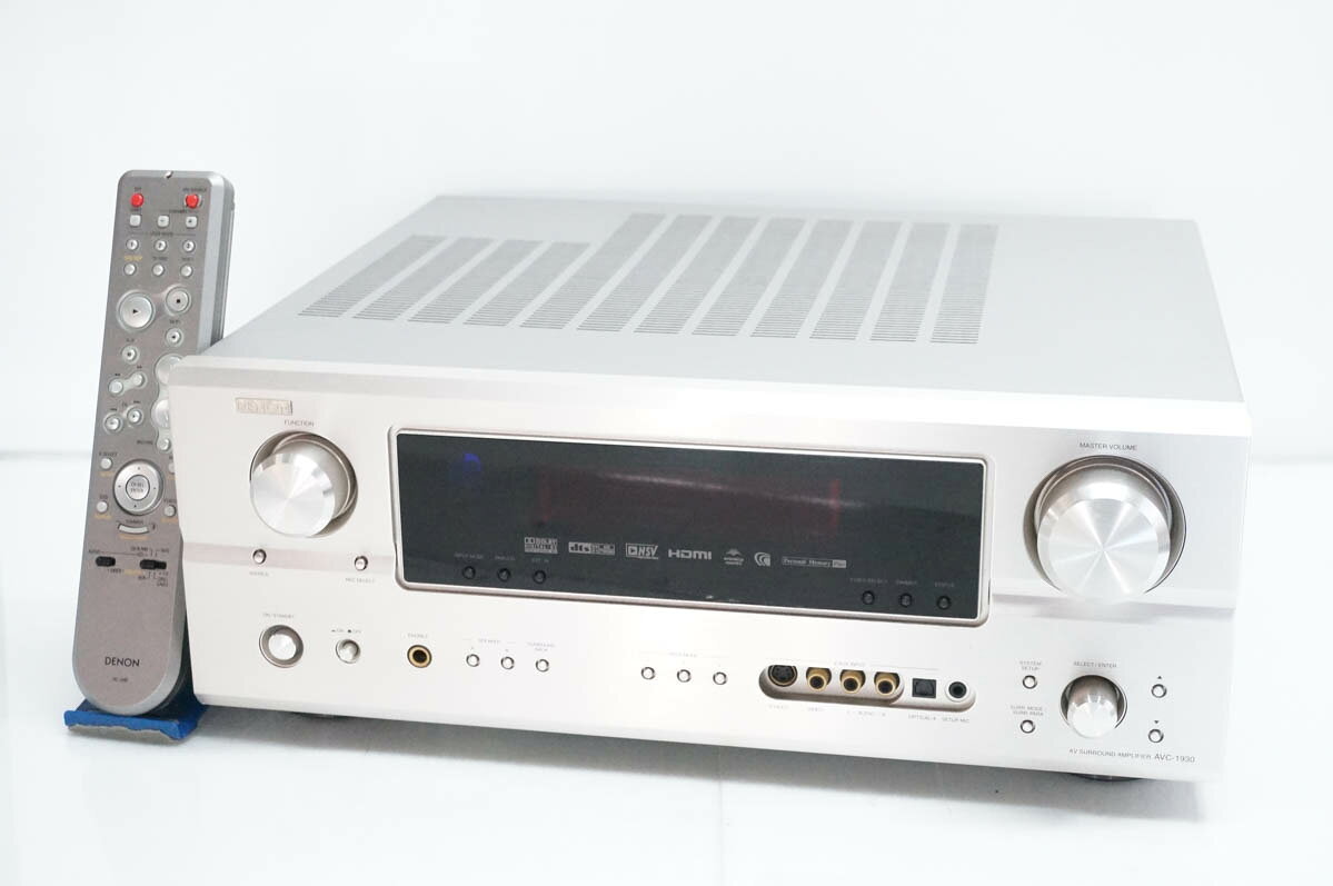 ●商品情報 ・ 4KアップスケーリングとBluetooth接続に対応した5.1ch AVレシーバー。 ・型番／AVC-1930 ・外形寸法／434x171x417 mm ※詳細はメーカーHP等でご確認ください。 ●状態／【中古】 ・スレ、キ...