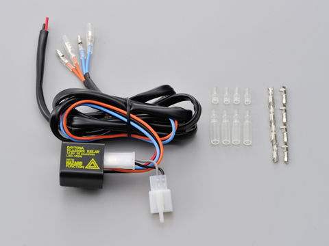 ハザード機能付のLED対応ウインカーリレー。（2極ウインカーリレー用）従来のLEDウインカーリレーにハザード機能が合体。お好みのON/OFFスイッチを別途購入、取り付けすればハザード機能を追加可能です。（100W対応のスイッチにかぎる）当社...