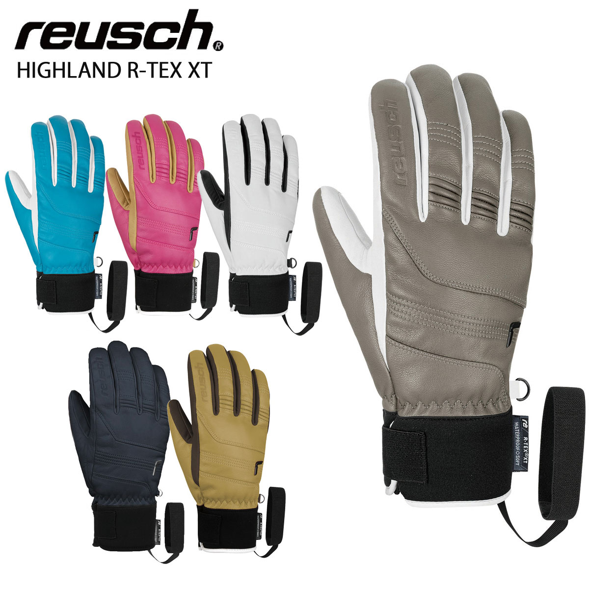 メーカー希望小売価格はメーカーカタログに基づいて掲載しています REUSCH ロイシュ スキー グローブ メンズ レディース■HIGHLAND R-TEX XT保温性も高く、防水性も兼ね備えた耐久性のあるフルレザースタイル。様々なスタイルで...