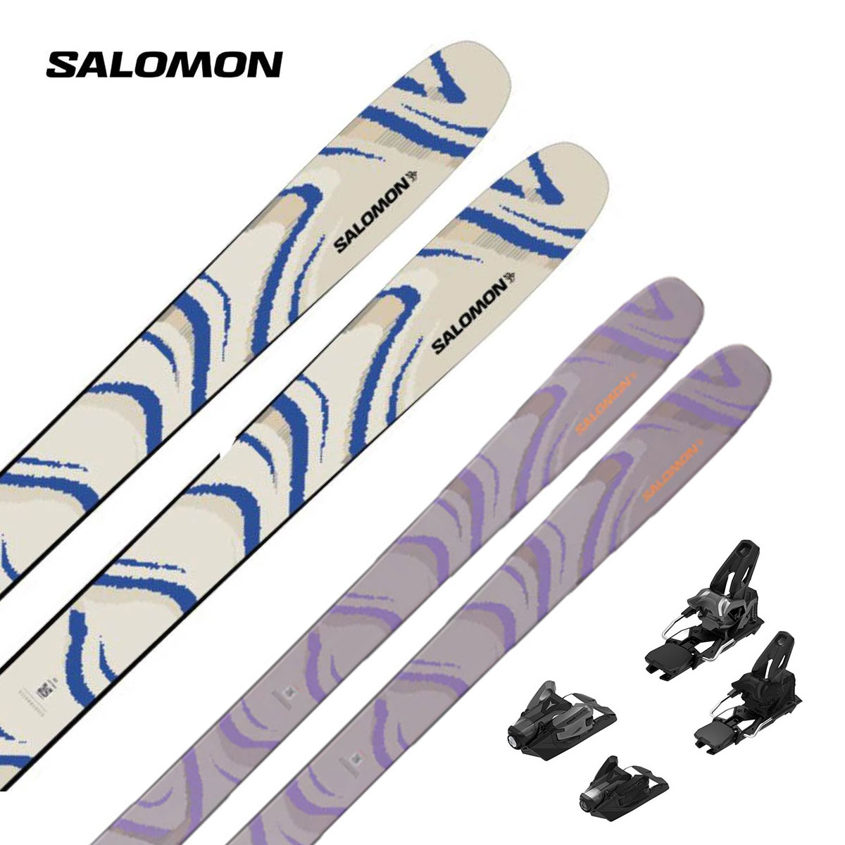 メーカー希望小売価格はメーカーカタログに基づいて掲載していますSALOMON サロモン スキー板■QST 106 ALMOND MILKキューエスティー　106　アーモンドミルク■157cm R：(16.5 m)サイドカット：(136/10...