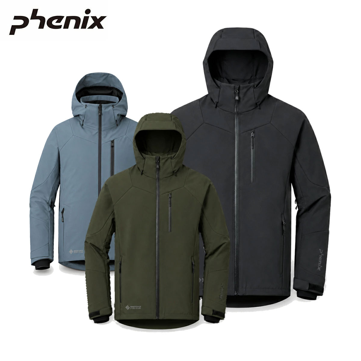 PHENIX フェニックス スキーウェア アウター ジャケット■ PSM26OT39Z WINDSTOPPER JACKETウィンドストッパージャケット素材・WINDSTOPPER Taffeta 2L○表地にWINDSTOPPERファブリ...