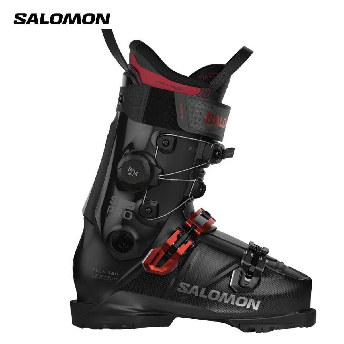 SALOMON サロモン スキーブーツ■S/PRO ALPHA C BOA 120 S/PRO アルファ C ボア 120フレックス（硬さ）：120ラスト（幅）：98-104mmCOLOR・Black/Samba Met./Dark Gra...