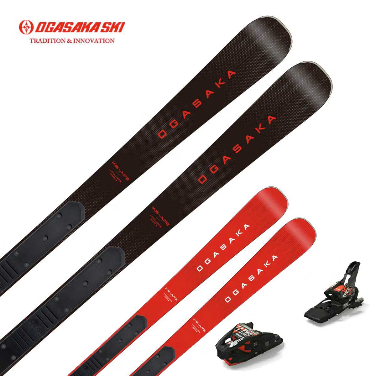 OGASAKA オガサカ スキー板■KEO'S KS-AP2/BK■KEO'S KS-AP2/RD■155cm　R：( 11.1 m)サイドカット：( 120/67/102 mm)■160cm　R：( 11.9 m)サイドカット：( 120...