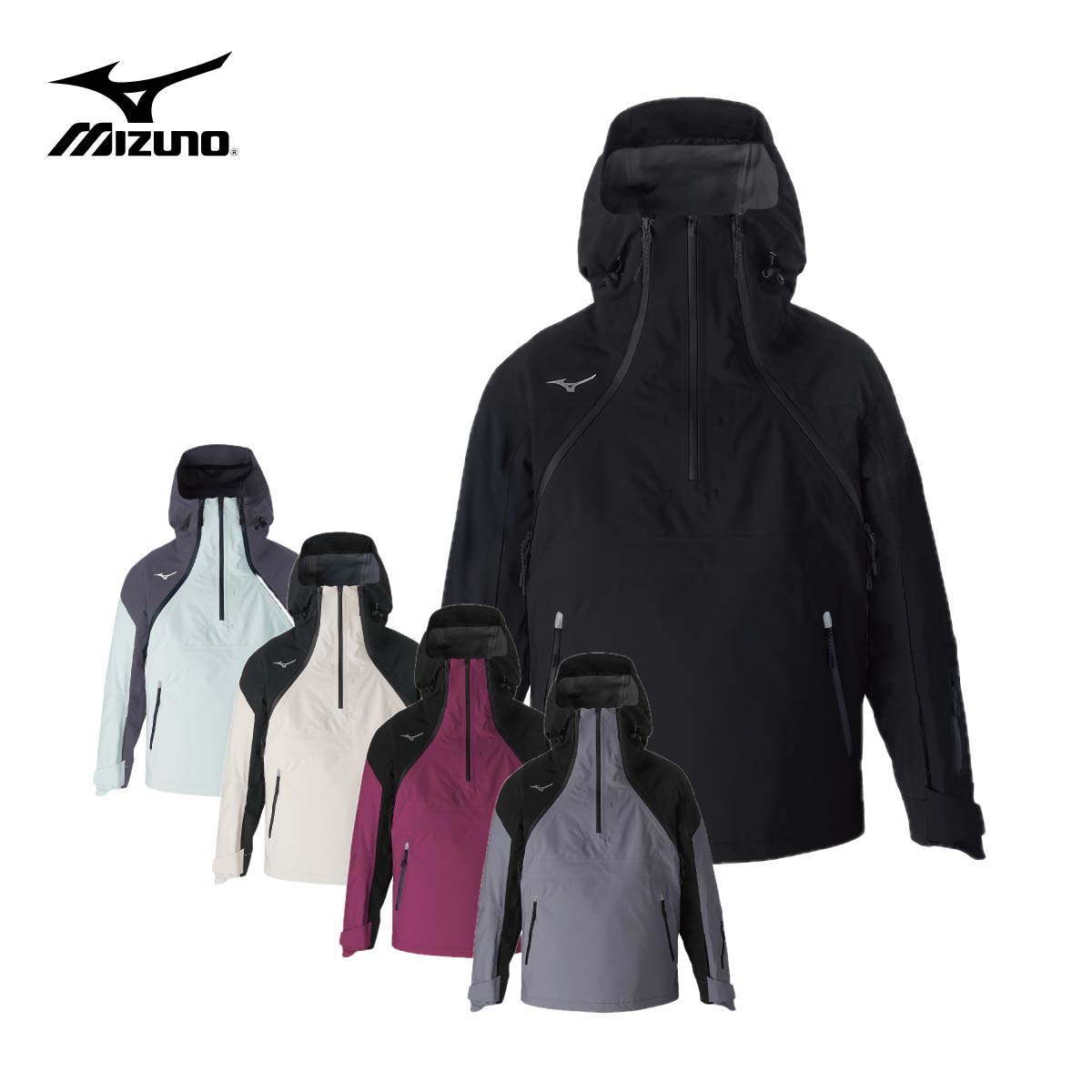 ミズノ MIZUNO スキーウェア ジャケット■ Z2MED330 FREE SKI SHELL PULL OVER PARKAフリースキーシェルプルオーバーパーカー耐水圧：20000mmファンクション・フルシームシーリング・ストレッチイン...