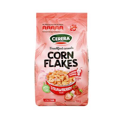 商品情報サクサクとした軽い食感と、甘いストロベリーが香るコーンフレークです。牛乳をかけて食べるのはもちろん、そのままおやつとしても美味しく召し上がりいただけます。小腹が空いたときや忙しい朝の朝食にもおすすめです。内容量150g原産国リトアニ...