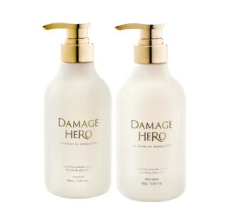 商品情報DAMAGE HERO（ダメージヒーロー）は「ダメージホール」の分子サイズに着目。髪の構造をもとに毛髪補修成分を異なる分子サイズに。髪ダメージに段階的にアプローチする集中補修設計によって、「髪質再整※1」と「ダメージ補修」の両軸から...
