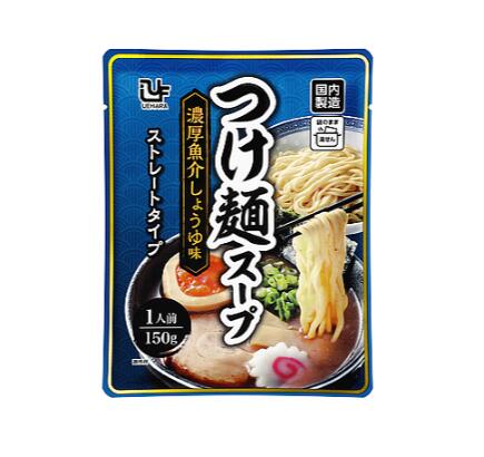 商品情報本醸造醤油を使用し、動物系だしに鰹節・煮干・さば節の旨味を合わせた濃旨つけ麺スープです。中華麺やうどんなど、お好みの麺に絡めて召し上がりください。1人前150g入、ストレートタイプです。内容量150g製造国名日本保存方法直射日光を避...