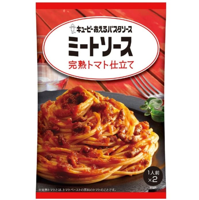 商品情報ゆでたパスタにあえるだけじっくり煮込んだ牛肉と野菜のコク深い味わいと、完熟トマトの濃厚なうま味と爽やかな酸味が楽しめるミートソースです。●原材料名：トマトペースト（オーストラリア製造）、牛肉、たまねぎ、植物油脂、ぶどう糖果糖液糖、砂...