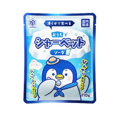 商品情報袋のまま冷凍庫に入れて凍らせるだけで、簡単にシャーベットが作れます。おやつや食後のデザートに！お好みの型で凍らせて、アレンジも自在！内容量110g製造国名日本保存方法直射日光を避け、常温で保存栄養成分：1袋（110g）当たり●エネル...