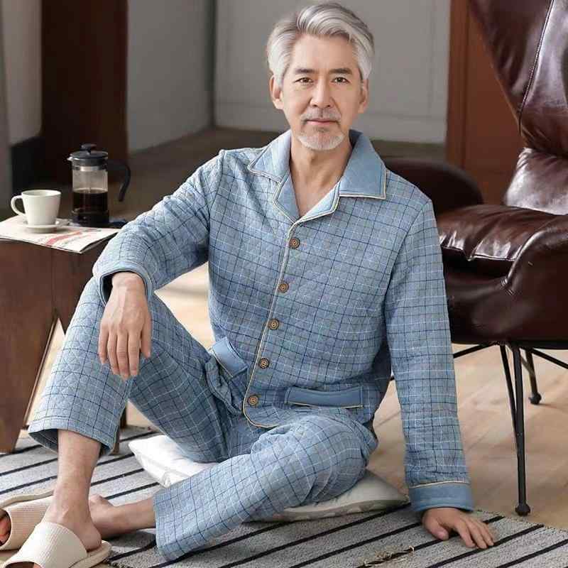 ・カテゴリ: パジャマ・柄: プリント・ネックライン: 襟付き・袖丈: 長袖・パンツ丈: 長ズボン・機能: 保温・対象: 成人・サイズ展開: M, L, XL, 2XL, 3XL・スタイル: シンプル