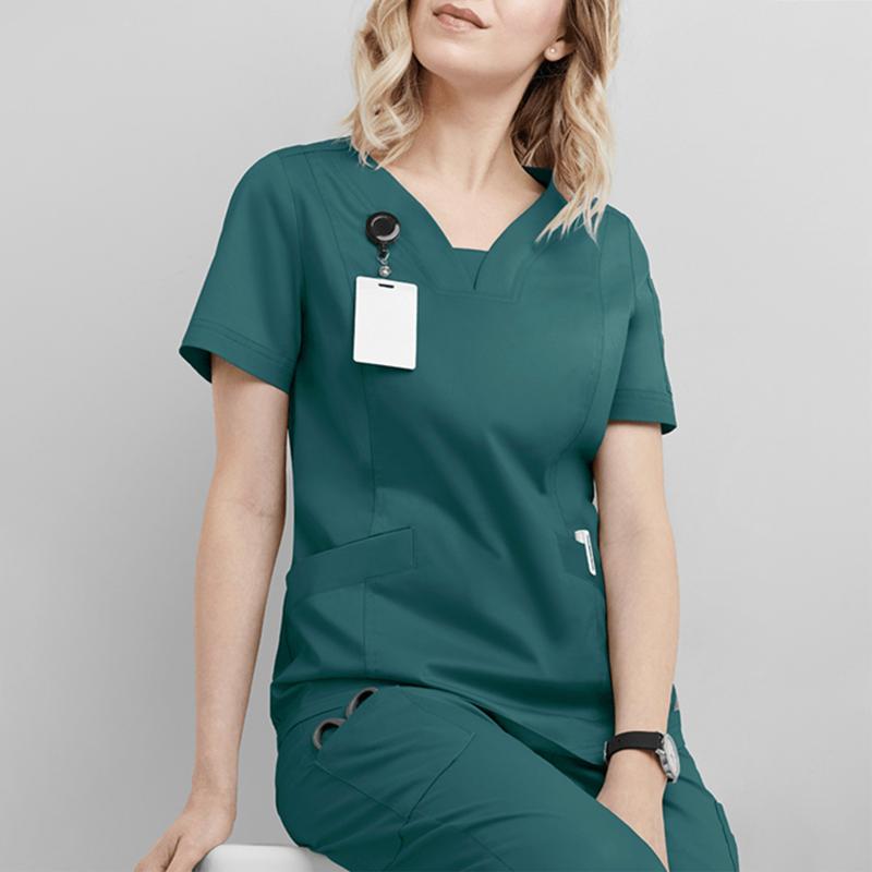 ・用途: 医療用ユニフォーム、白衣・対象性別: 女性・機能: 吸湿速乾・生地: 四方ストレッチ・主な素材: ポリエステル20%・カラー展開: グレー、ブラック、グリーン、ブルー、レッド、ホワイト、ロイヤルブルー、ライトパープル、ダークグリー...
