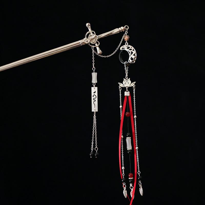 ・素材: 金属・スタイル: レトロ・デザイン: 花・加工方法: ハンドメイド・カラー: 寄瑶剣簪・人気の要素: 剣簪・カテゴリ: ヘッドドレス