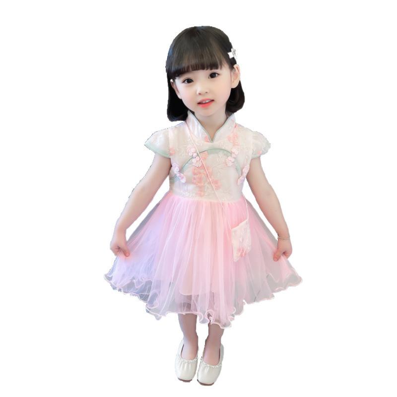 ・カテゴリ: ワンピース・スタイル: プリンセス・主な素材: 綿85%・性別: 女の子用・対象年齢: 中小児（3～8歳） ・柄: 無地・生地加工: 柔軟加工・着用シーズン: 夏・袖丈: 半袖・スカートデザイン: プリンセスライン・要素: チ...