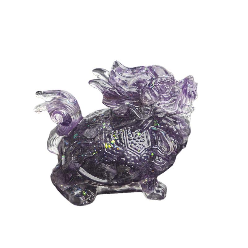・素材: クリスタルレジン・加工方法: レジン加工・カテゴリ: レジン工芸品・材料源: 天然素材・形状: 動物形・設置形式: 置き物・カラー展開: イエロークリスタル、アメジスト＋スパンコール、レッドジャスパー、アベンチュリン・スタイル: ...