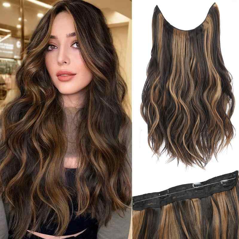 ・カテゴリ: ヘアピース・対象: 女性・素材: 高温シルク・タイプ: カール・長さ: 51cm