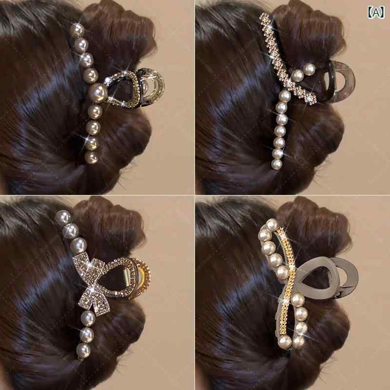 ・カテゴリ: ヘアアクセサリー・対象: 女性・スタイル: 軽奢・スタイル分類: ファッション通勤・タイプ: 掴みクリップ・装飾: 蝶結び・カラー展開: シャンパン、ブラウン