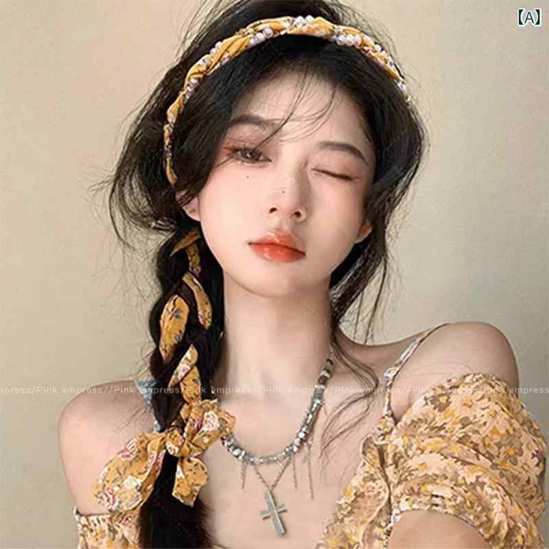 ・カテゴリ: ヘアアクセサリー・スタイル: 韓国風・スタイル分類: 清新スイート・素材: アクリル・カラー展開: イエローフラワー、ピンクローズリボン、ホワイトローズリボン、パールホワイトリボン、ライトブルーリリー、ピンクデイジー、ピンクフ...