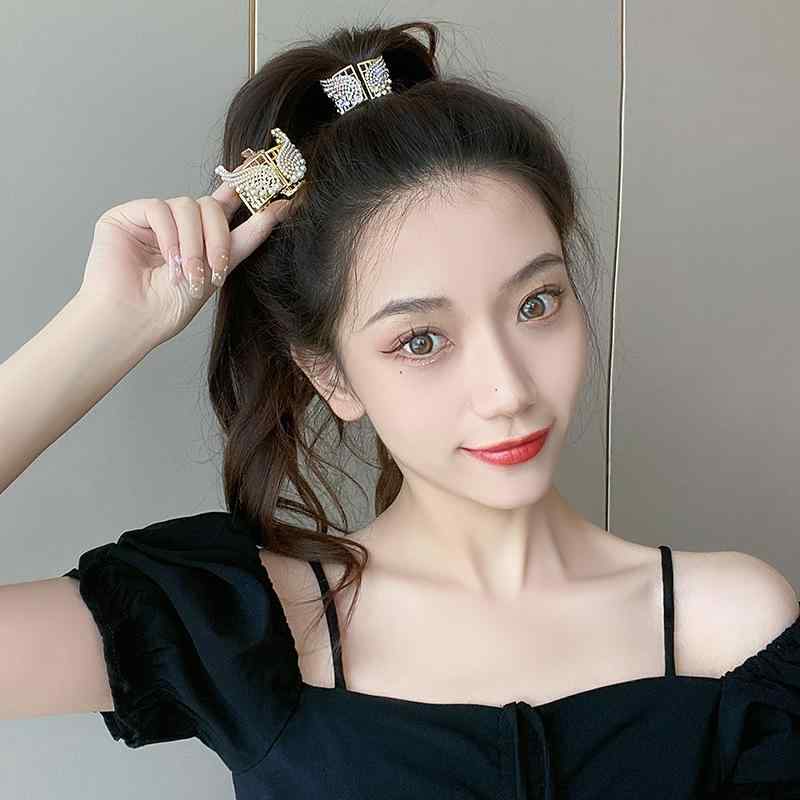 ・カテゴリ: ヘアアクセサリー・素材: 合金・スタイル: うさ耳・タイプ: ポニークリップ・カラー: 金色天使翼ラインストーン、金色天使翼パール・対象: 女性・流行要素: 翼、動物