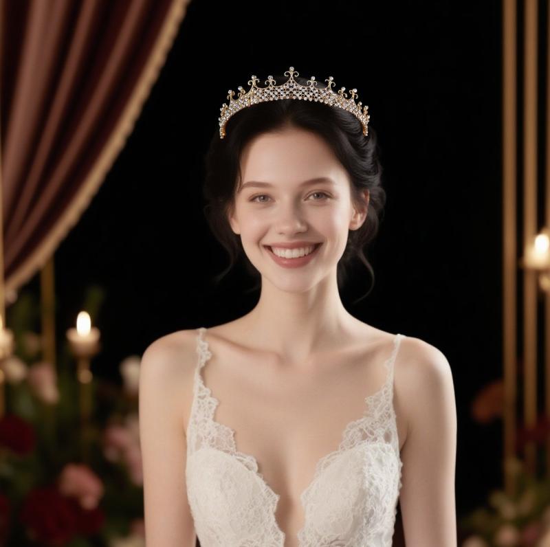 ・カテゴリ: ヘッドアクセサリー・スタイル: OL・素材: 合金・性別: 女性・デザイン: クラウン・加工: メッキ・カラー: ゴールド・ギフトシーン: 結婚式、周年記念、表彰記念