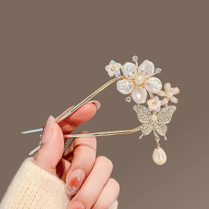 ・カテゴリ: ヘッドアクセサリー・素材: 金属・スタイル: 新中式・形状: 花