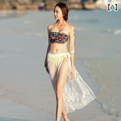 ・対象年齢: 成人・対象性別: 女性・スタイル: ビーチカップルセット・主な素材: ポリエステル85%・適用シーン: スイミング、水辺スポーツ・カラー展開: ホワイト、ブラック・サイズ展開: フリーサイズ