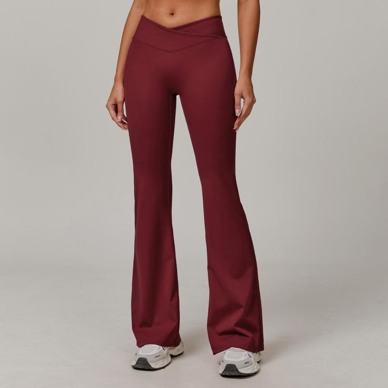 ・スタイル: フレアパンツ・対象: 女性・主な素材: ナイロン78%、スパンデックス22%・カラー展開: ピーチ、ブルー、ミルクグリーン、ラベンダー、ブラック、カーキ、チェリーレッド、ネイビー・サイズ展開: S、M、L、XL・適用シーン: ...