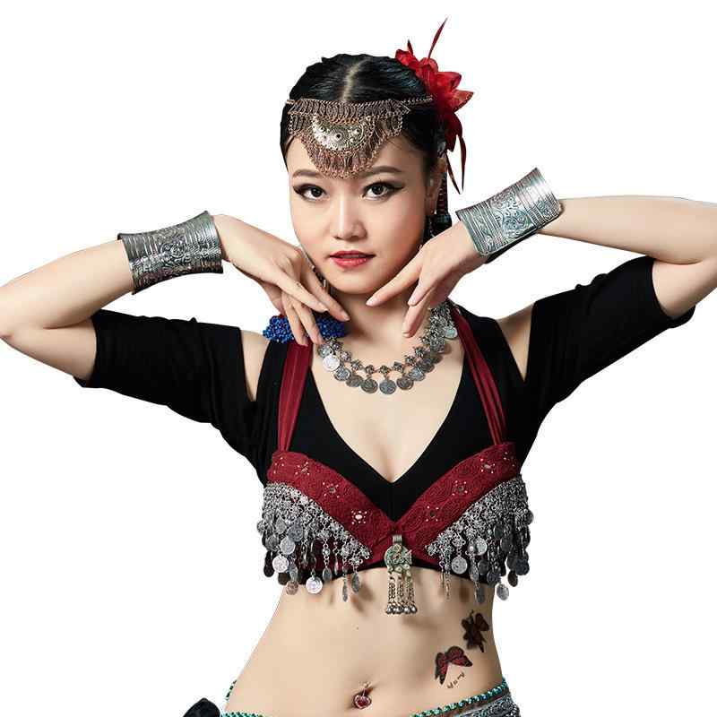 ・カテゴリ: ダンス服・用途: ベリーダンス・対象: 女性・主な素材: ポリエステル・素材組成: ポリエステル80%・カラー展開: 白、黒、ワインレッド・サイズ展開: フリーサイズ