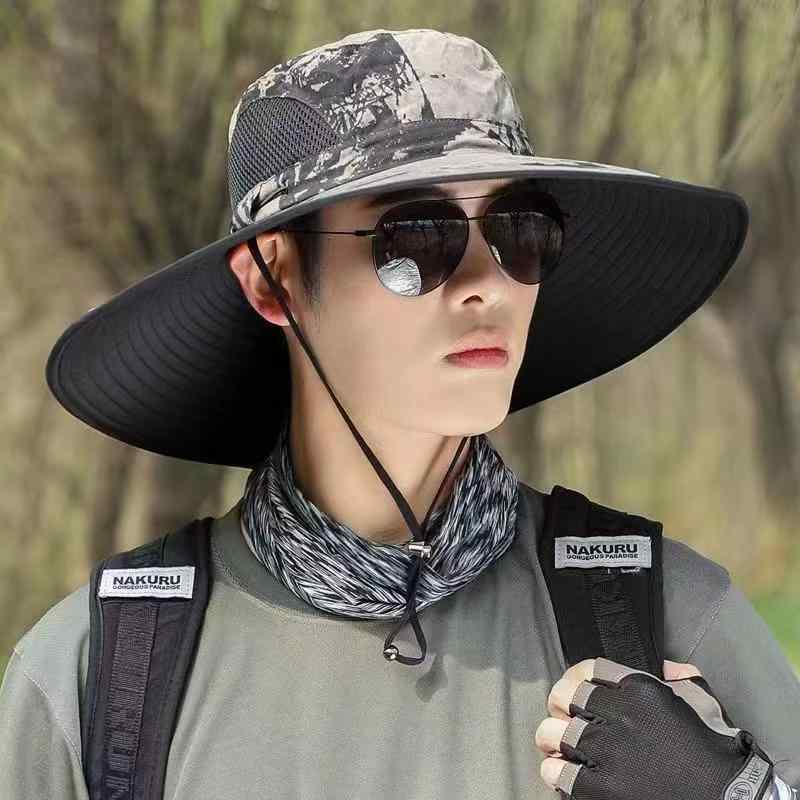 ・カテゴリ: ワイドブリムハット・スタイル: 中国風・デザイン要素: アルファベット・トップ形状: 丸型・つば形状: 超大つば・つば幅: 15cm・カラー展開: 水墨グレー、水墨カーキ、水墨アーミーグリーン、ブルーカモフラージュ、レッドカモ...