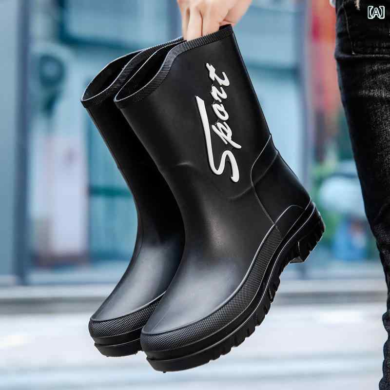 ・カテゴリ: 雨靴・スタイル: ビジネス・主な素材: プラスチック・筒丈: 中筒・柄: 無地・カラー展開: ブラック、赤、黄、ブラック起毛、赤起毛、黄起毛、ブラック束口、赤束口、黄束口・サイズ展開: 39、40、41、42、43、44、45...