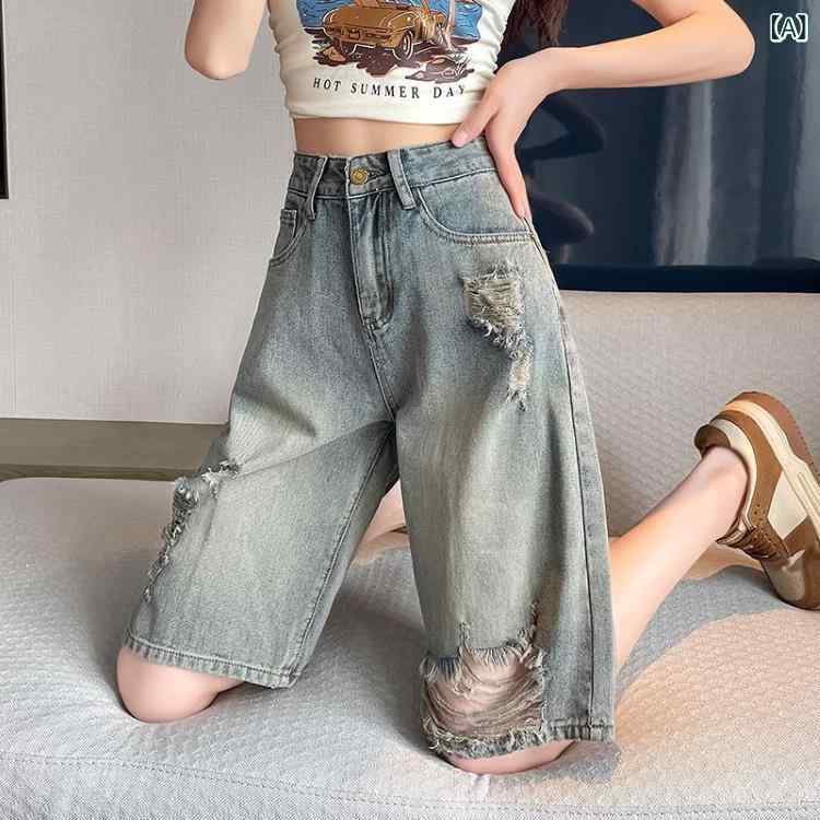 ・カテゴリ: デニムショーツ・スタイル: ストレート・主な素材: ポリエステル50-70%・生地: デニム・パンツ丈: ショート・ウエスト: ローライズ・カラー: セメントグレー・サイズ展開: S,M,L,XL,2XL,3XL,4XL,5X...