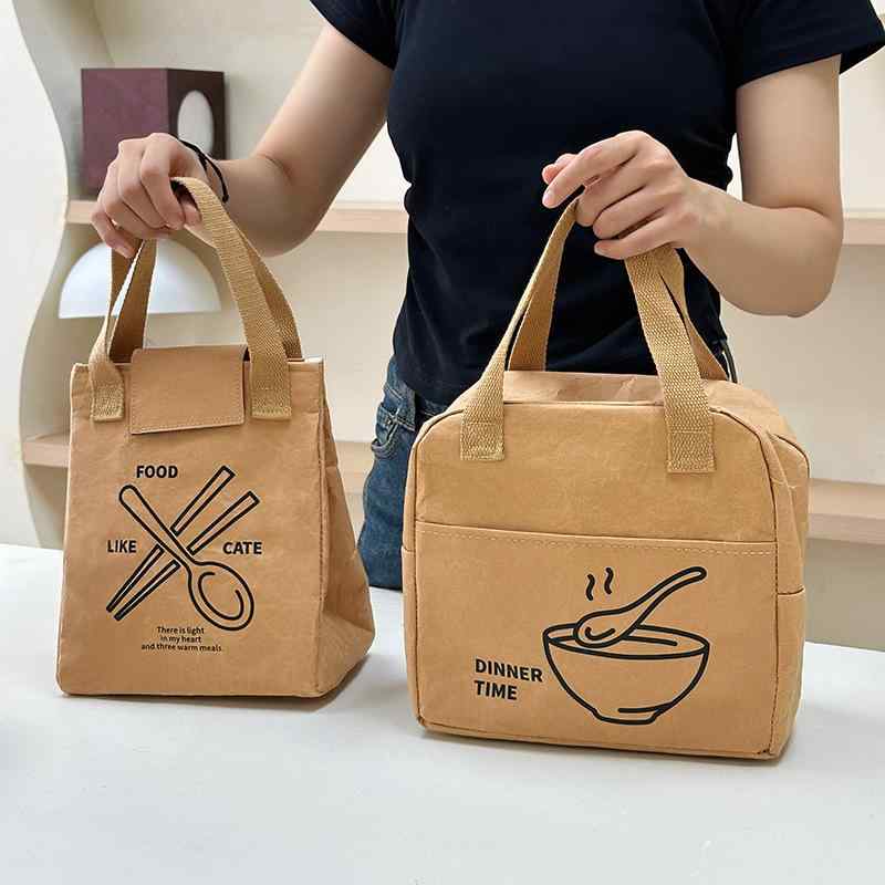 ・カテゴリ: 弁当バッグ・スタイル: モダンシンプル・カラー展開: 牛皮色・開閉方式: ジッパー、マジックテープ