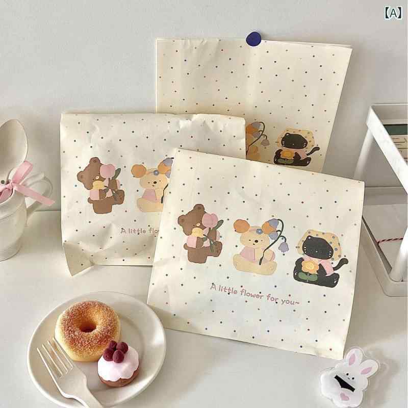 ・形状: 平口袋・加工: 淋膜・用途: 礼品袋・柄: 小熊