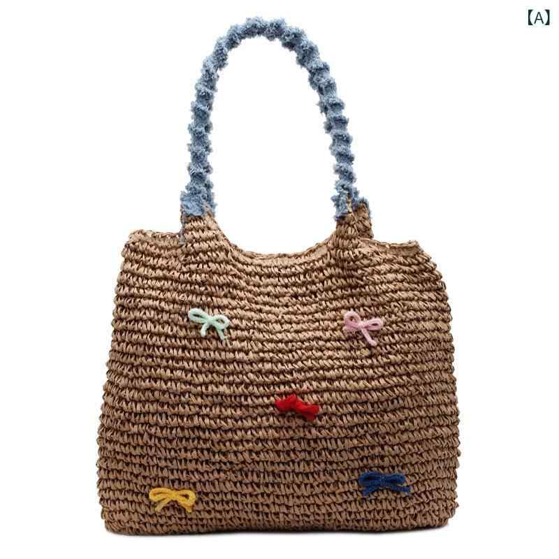 ・カラー展開: カーキ、米白・スタイル: アーバンシンプル・主な素材: 草編み・バッグタイプ: トートバッグ・バッグサイズ: 中型・裏地: ポリエステル・形状: 縦型四角形・開閉: マグネット・内部構造: スマホポケット、カードポケット・硬...
