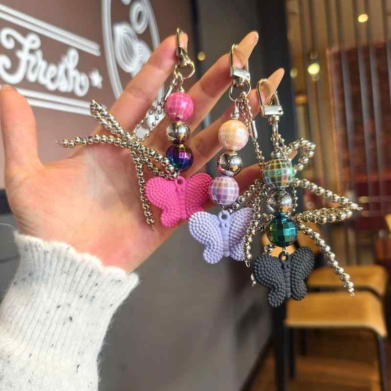 ・カテゴリ: キーホルダー・製法: ハンドメイド・主な素材: プラスチック、樹脂・デザイン: 蝶、トンボ、昆虫・スタイル: フェミニン、スイート