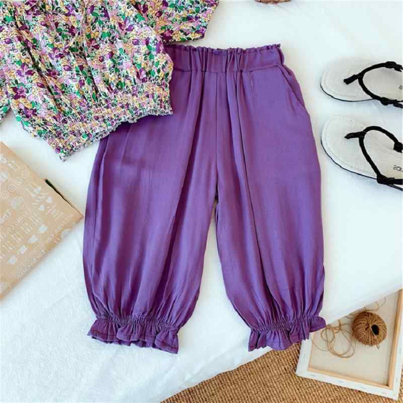 ・カテゴリ: 子供服セットアップ・スタイル: 韓国風・セット内容: トップス、パンツ・対象: ガールズ・対象年齢: 3〜8歳・袖丈: 半袖・パンツ丈: 5分丈・柄: 花柄・主な素材: 綿100%・開閉仕様: プルオーバー・カラー展開: 画像...