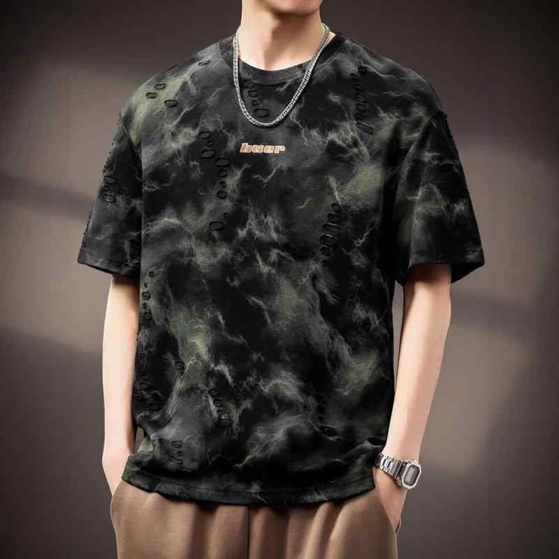・カテゴリ: Tシャツ・スタイル: アーバン、カジュアル・シルエット: ルーズフィット・デザイン: プルオーバー・ネックライン: クルーネック・袖丈: 半袖・厚み: 標準・主な素材: ポリエステル50.2%、綿46.6%、ポリウレタン3.2...