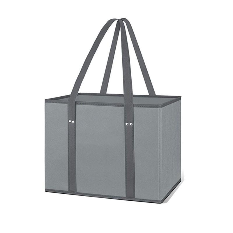 ・カテゴリ: 買い物かご・サイズ: 33 * 25 * 27cm・仕様: 大型・対象: ユニセックス・最大耐荷重: 6kg・素材: 不織布、グレー紙ボード・スタイル: ハンドバッグ型、横型・主な用途: 展示会、広告プロモーション、PR企画・...