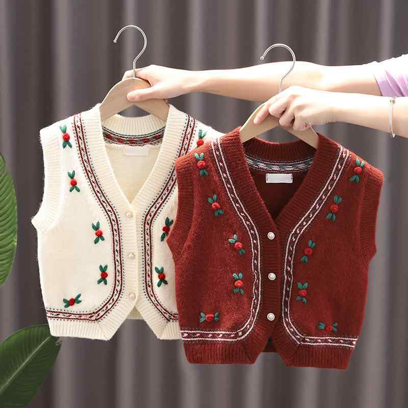 ・カテゴリ: 子供用ベスト・スタイル: 韓国風・対象性別: 女児・対象年齢: 中小童（3～8歳、身長100～140cm）・生地加工: 柔軟処理・デザイン: カーディガン・厚み: 普通・フード: フードなし・主な素材: ポリエステル・素材割合...