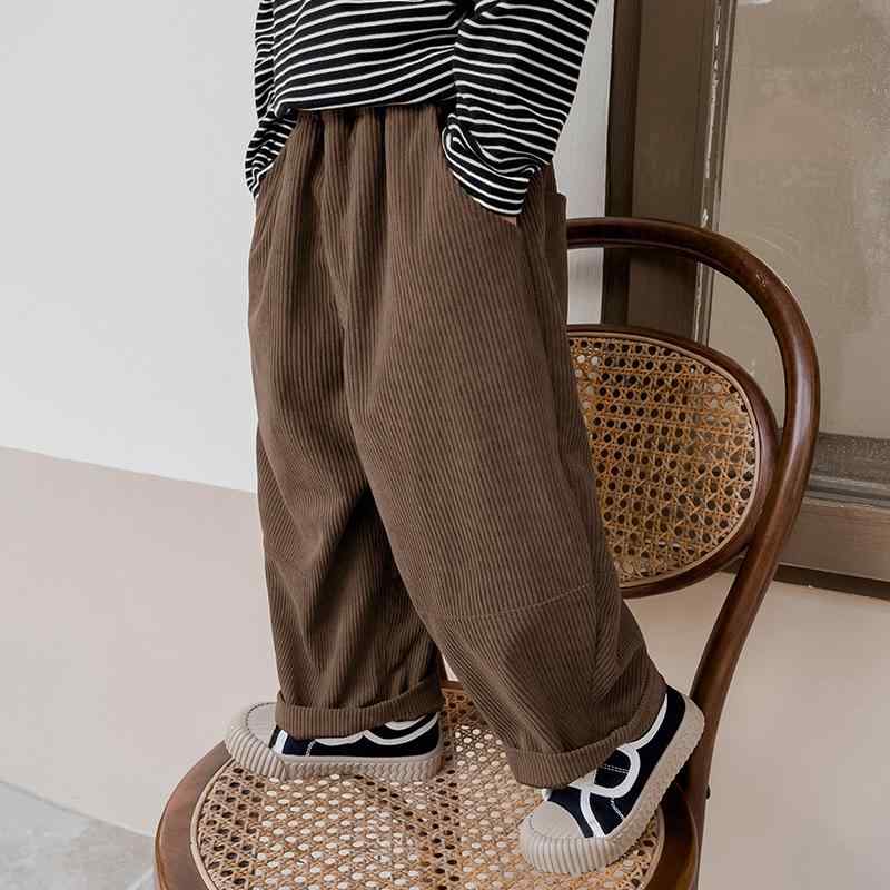 ・カテゴリ: キッズパンツ・スタイル: カジュアル、韓国風・素材: コーデュロイ（ポリエステル）・安全基準: B類・丈: ロングパンツ・対象性別: 男の子・対象年齢: 子ども（3～8歳、身長100～140cm）・生地加工: 柔軟加工・柄: ...